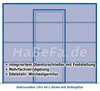 Schlupftür 'Premium' für Sektionaltor LPU 40